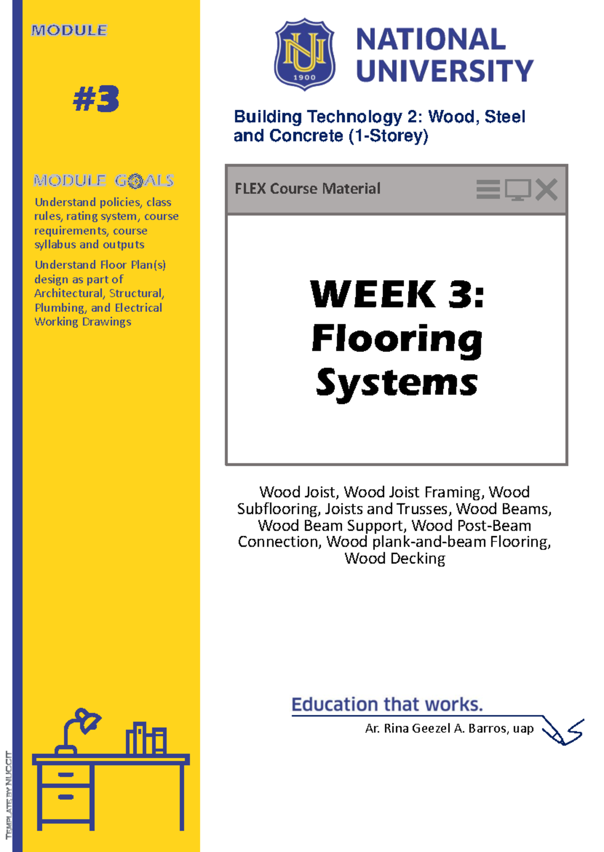 W3 Flooring Systems - Math - FLEX Course Material WEEK 3: Flooring ...