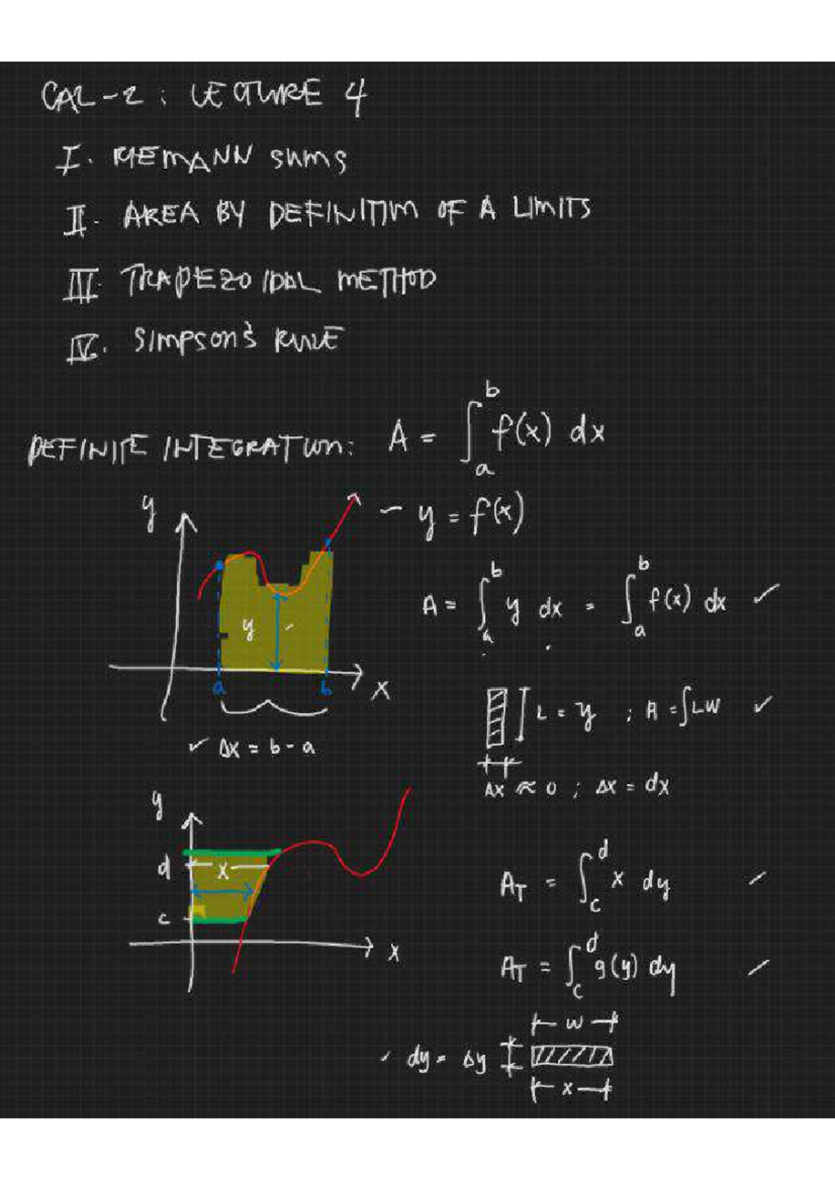 CAL 2 L4 slide 1 - Riemanns SUM - Electrical and Electronics ...