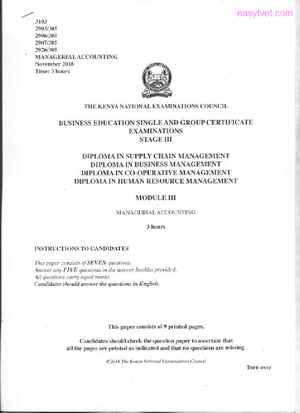 2017 july - Accounts - diploma in accountancy - Studocu