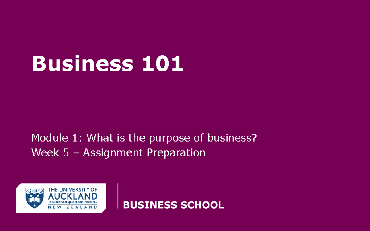 Business 101 Week 5 Slides - Entrepreneurship and Small Business ...