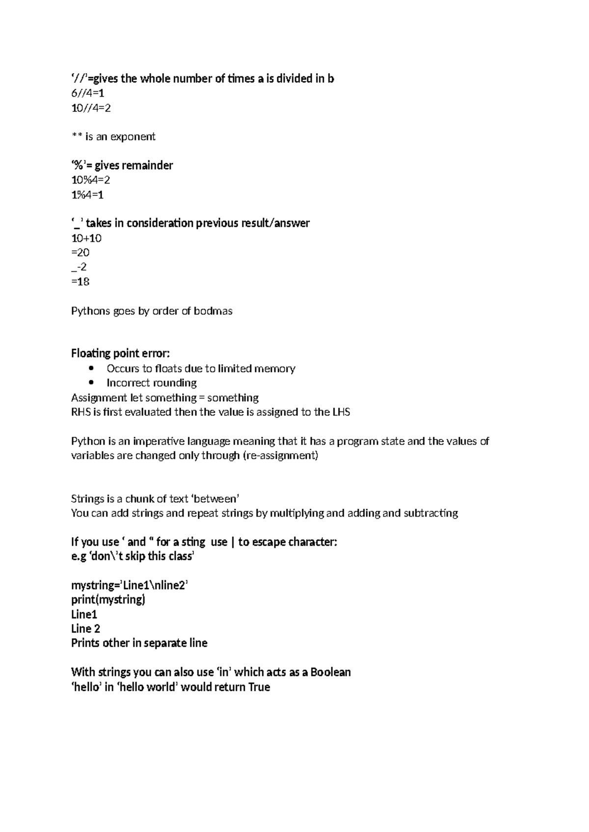 Grok Notes Read ‘gives The Whole Number Of Times A Is Divided In B 64 104 Is An