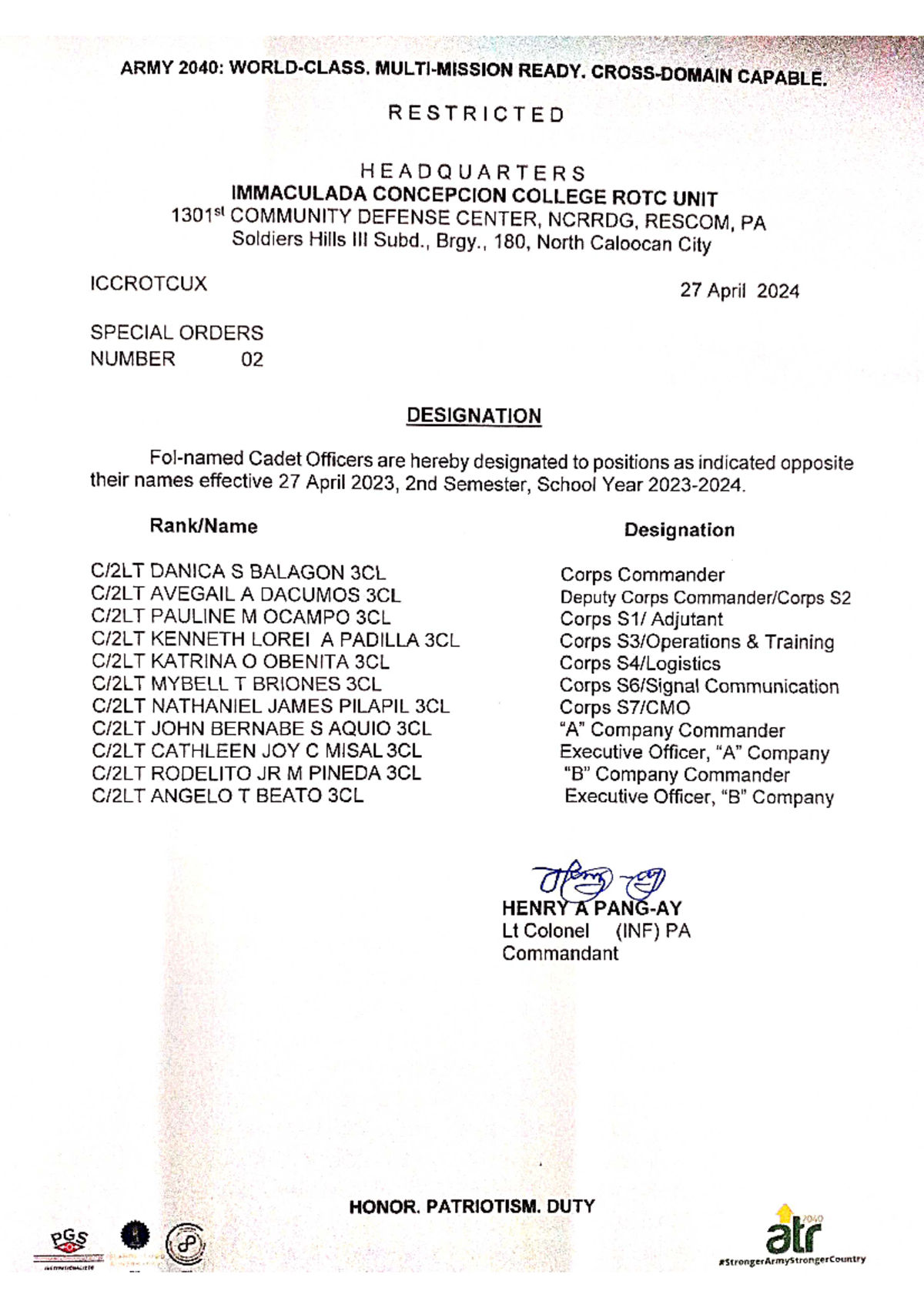 Doc Scanner May 1 2024 4 20 PM - ARMY 2040: READY. CAPABLE. RESTRICTED ...