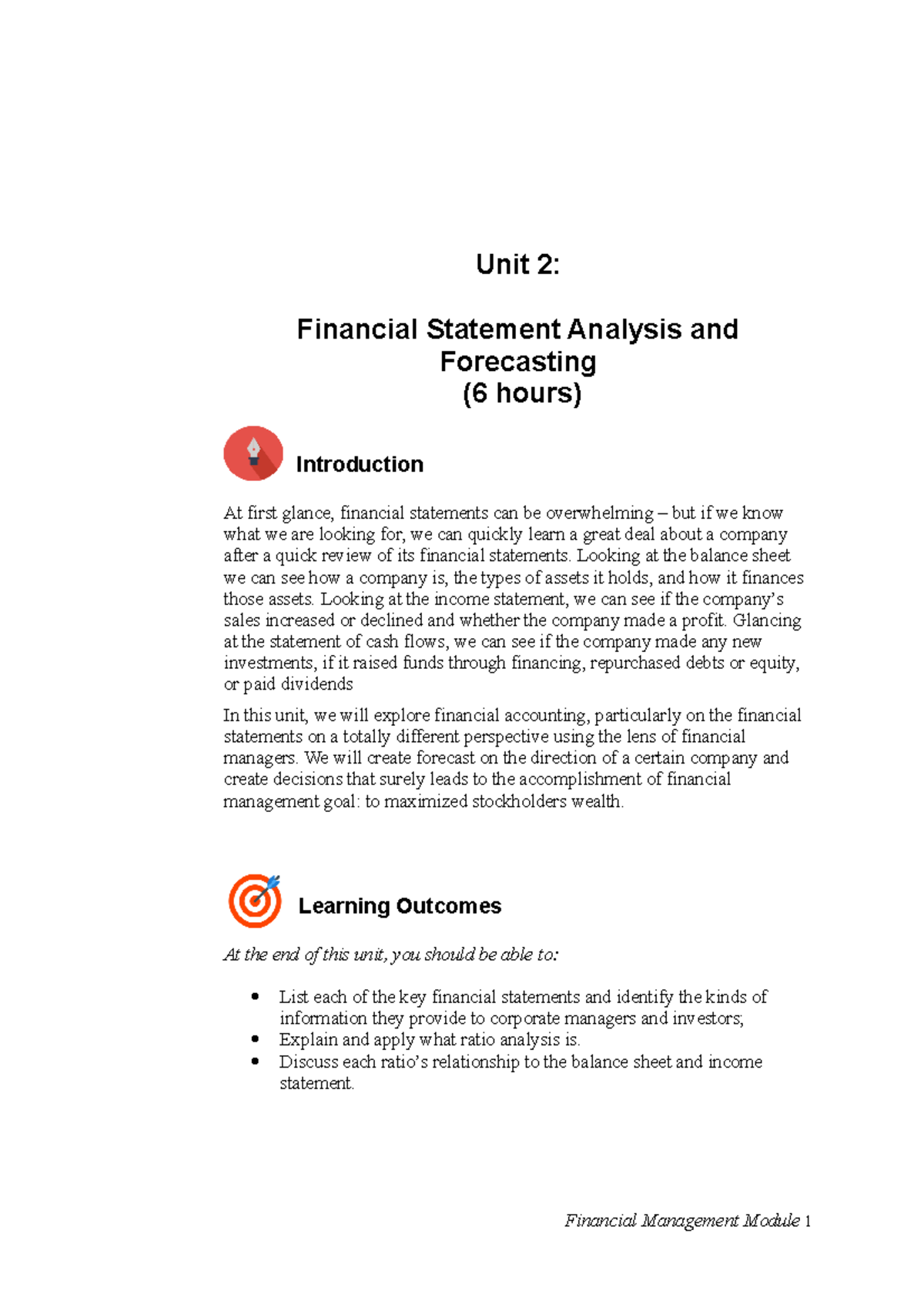 Module in Financial Management - 03 - Studocu