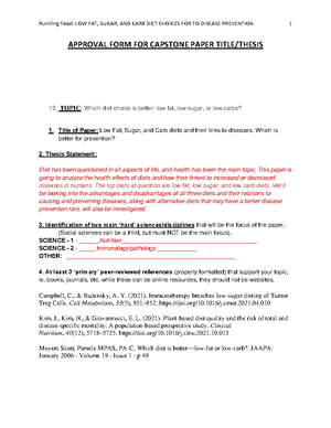 Mini research paper hanna capstone - Capstone topic approval cover page ...