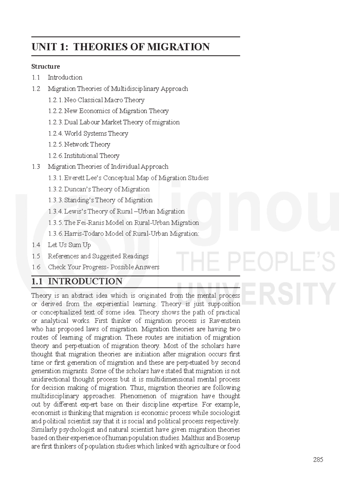Unit-1 (3) - Class notes provided by teachers - UNIT 1: THEORIES OF ...