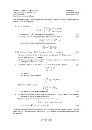 Basic Math - Sammanfattning Matematisk analys III - Basic Math Review ...