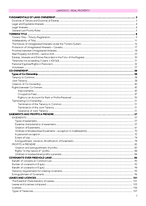 CASE Headnotes - Summary Real Property - CASE HEADNOTES Case Headnote ...