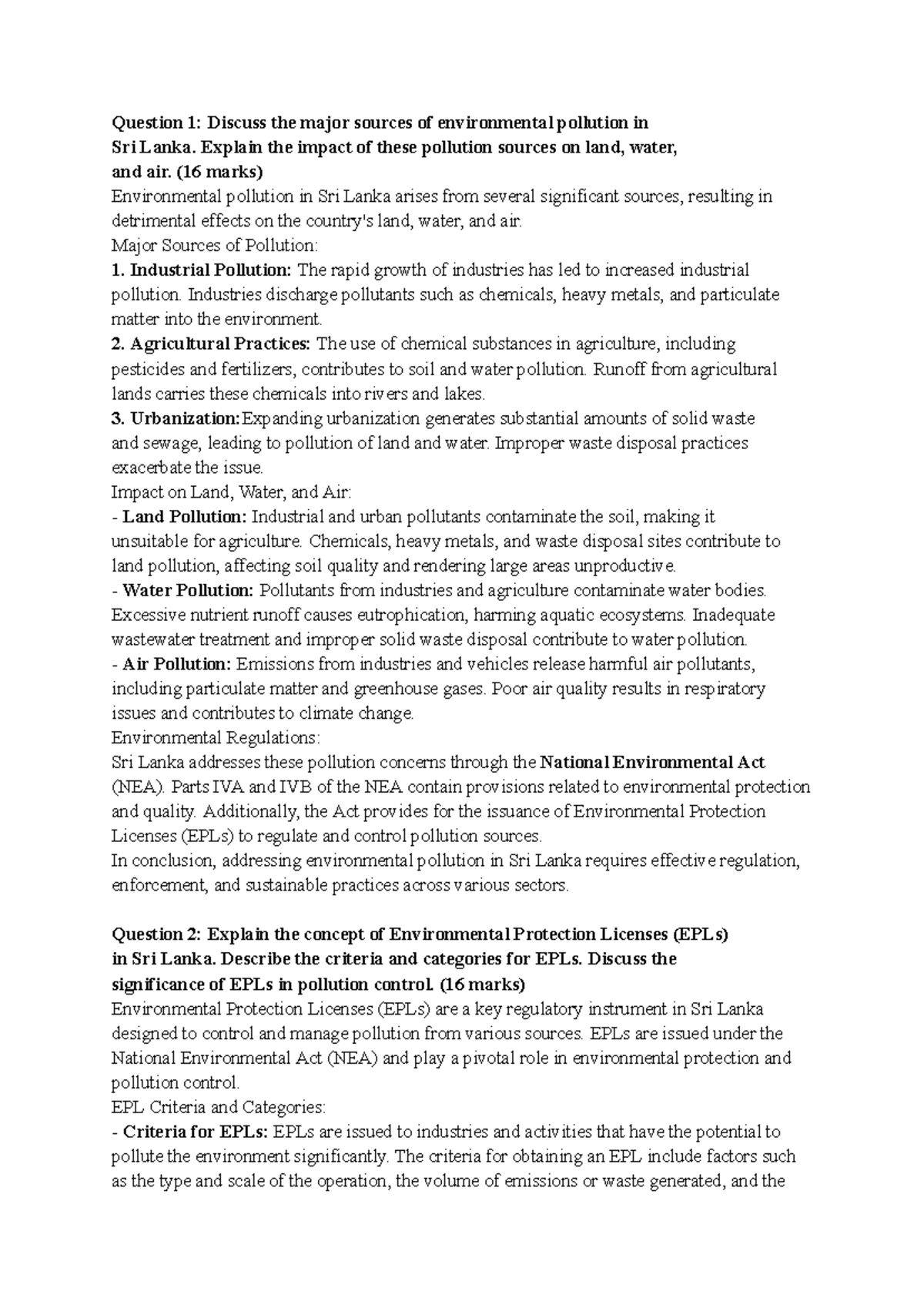 EPL Q&A - questions and answers of environment protection license ...