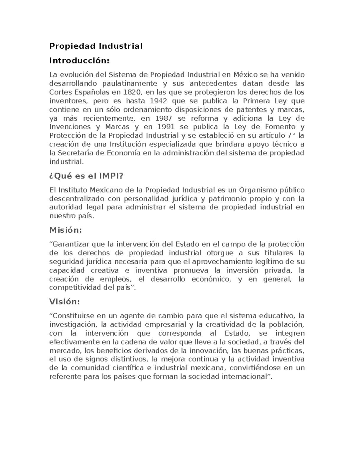 Propiedad industrial - ¿Qué es el IMPI? El Instituto Mexicano de la ...