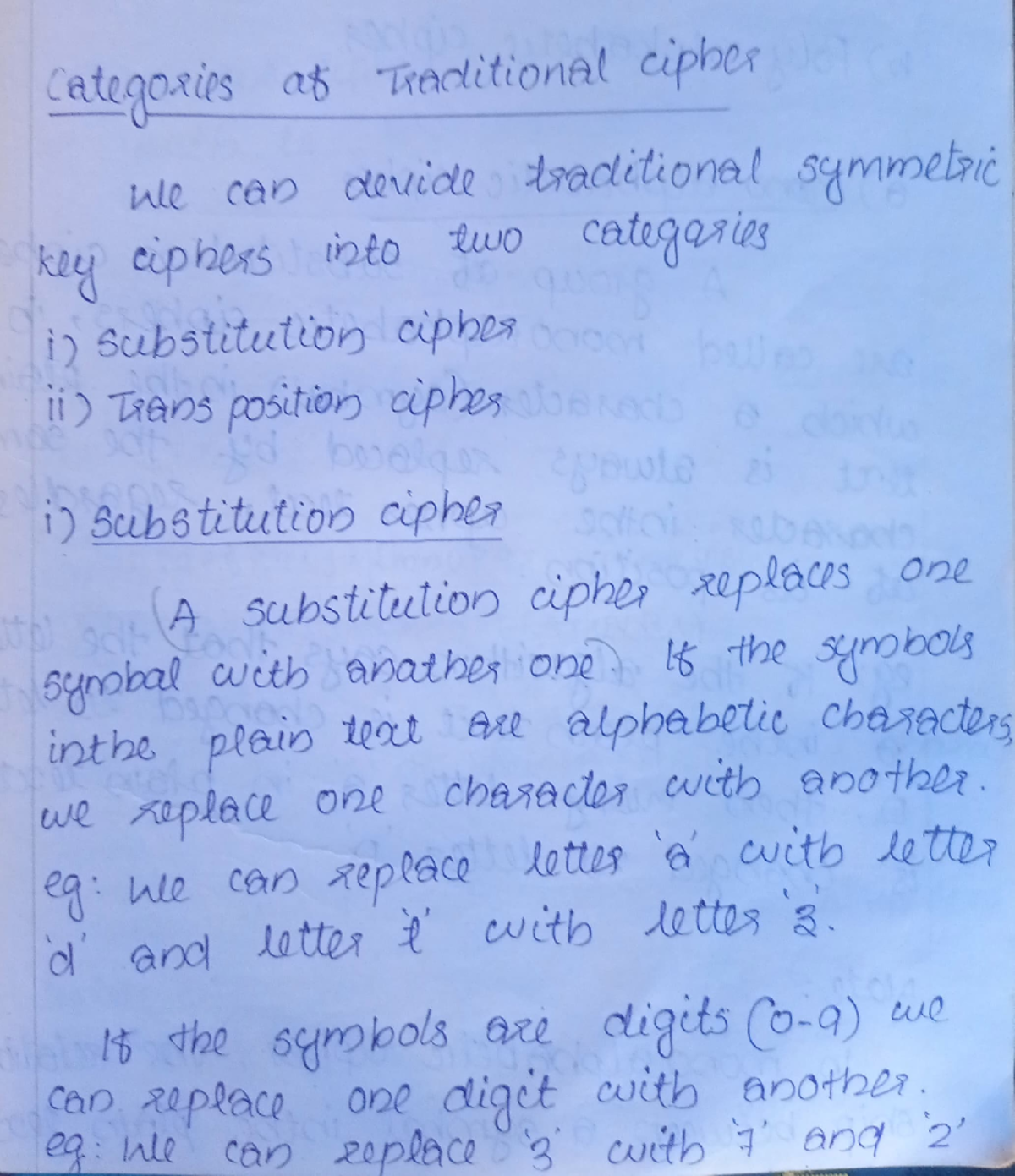 Substitution Cipher Categoxies Ab Rolitional Cipher Le Cap Otevicle Racdetionel Summeta