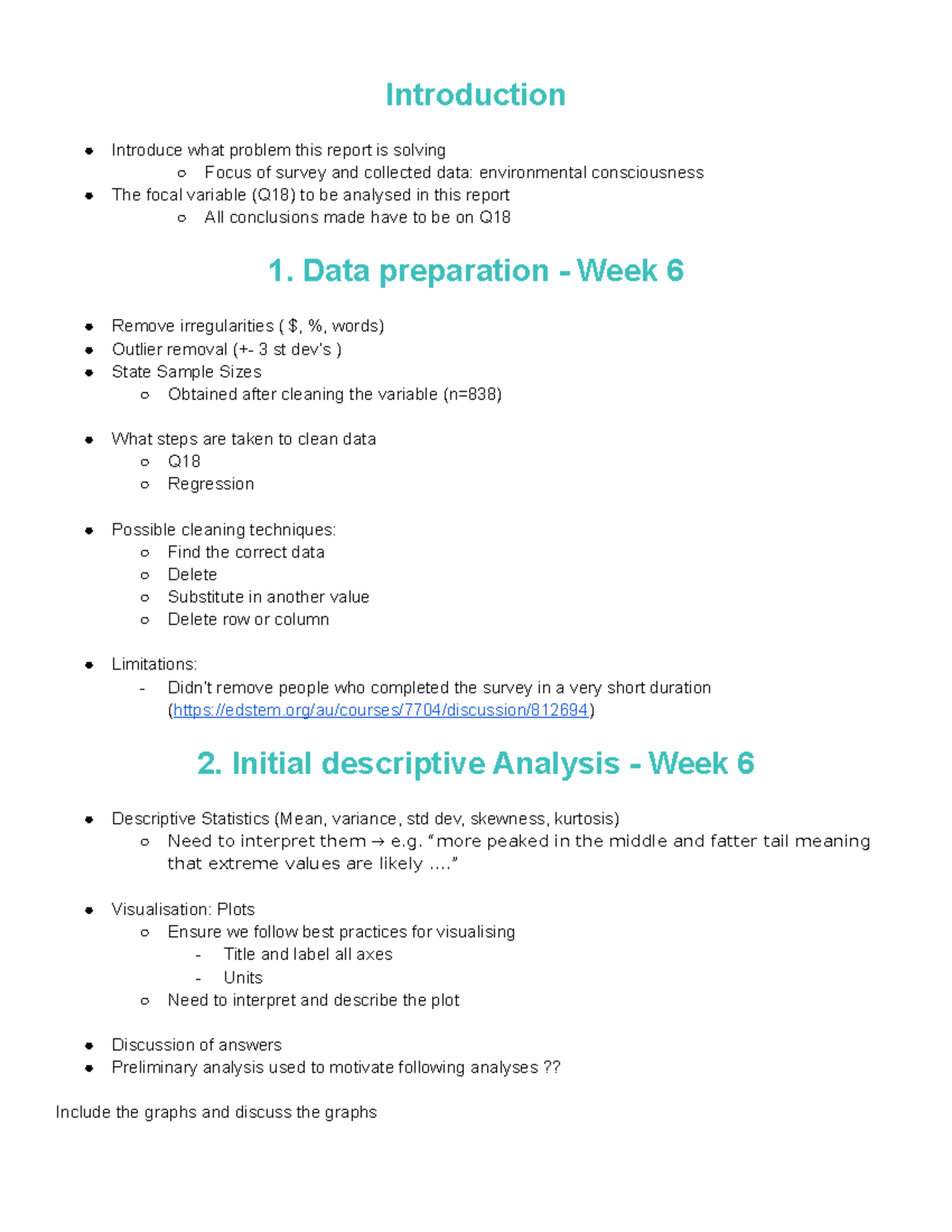 Assignment guideline - Introduction Introduce what problem this report ...