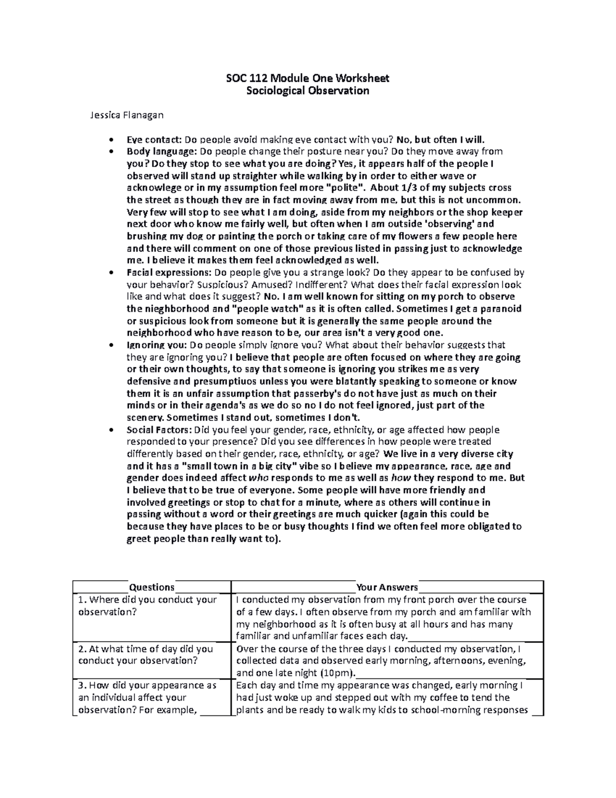 SOC 112 Module One Worksheet - SOC 112 Module One Worksheet ...