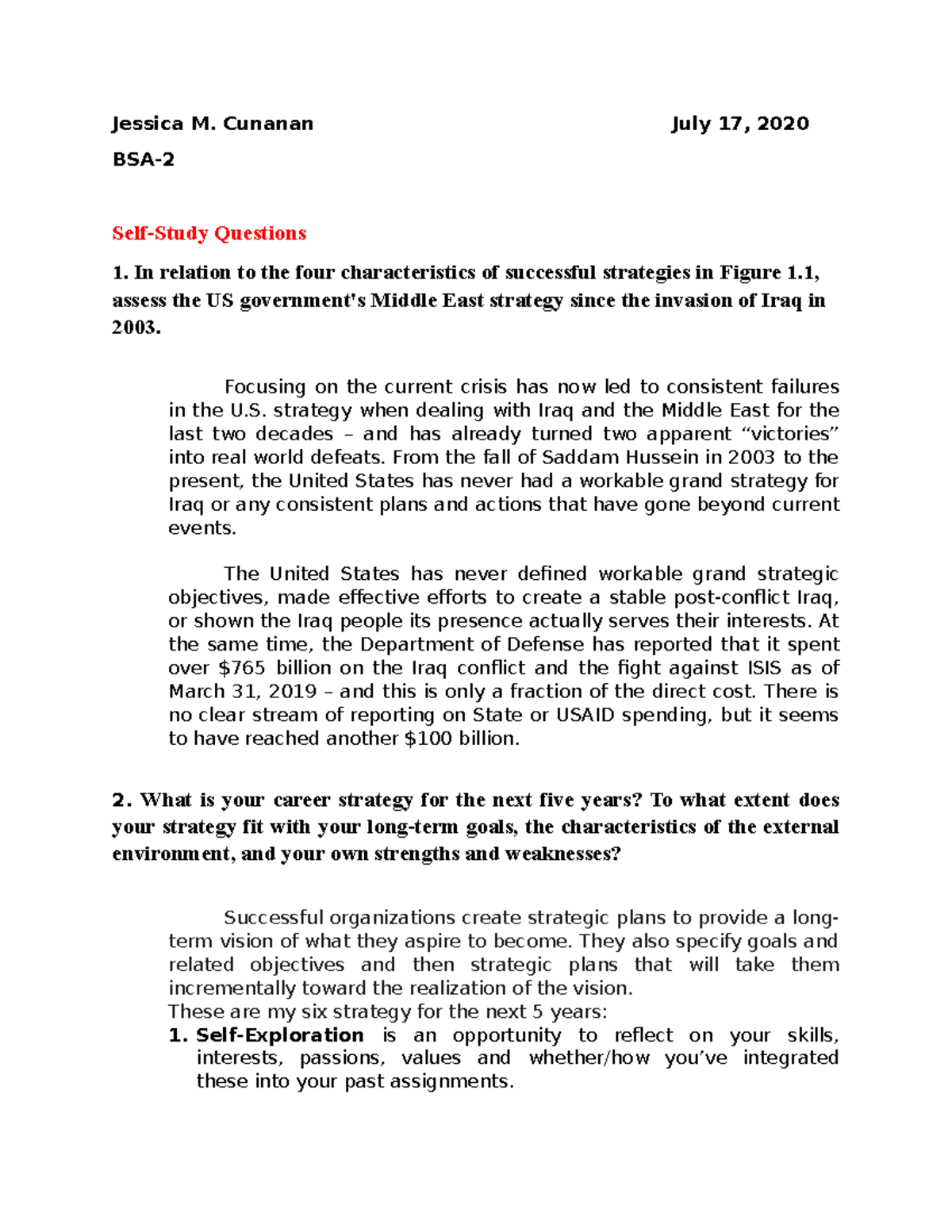 Assignment #1 Cunanan(bsa2) - Jessica M. Cunanan July 17, 2020 BSA ...