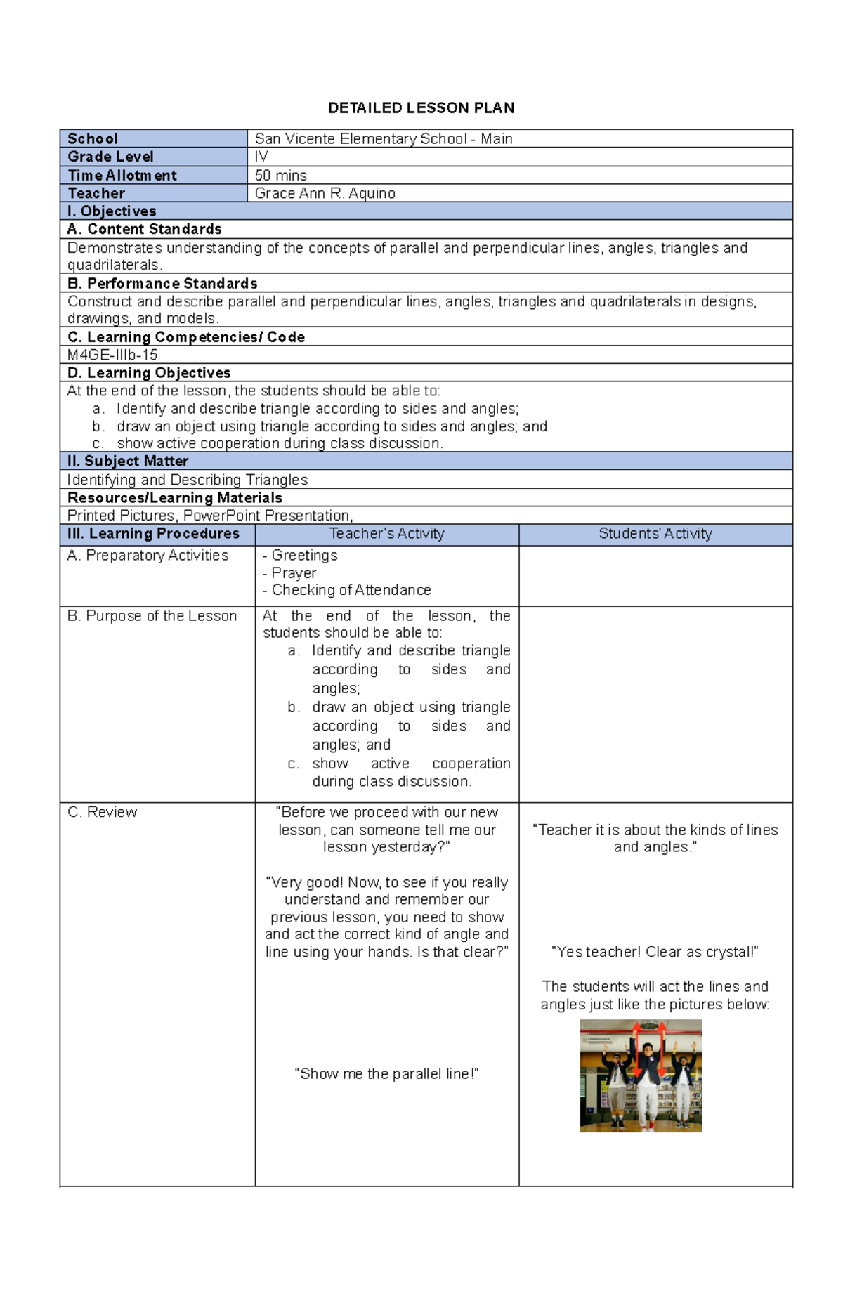 DLP1 - Math - DETAILED LESSON PLAN School San Vicente Elementary School ...