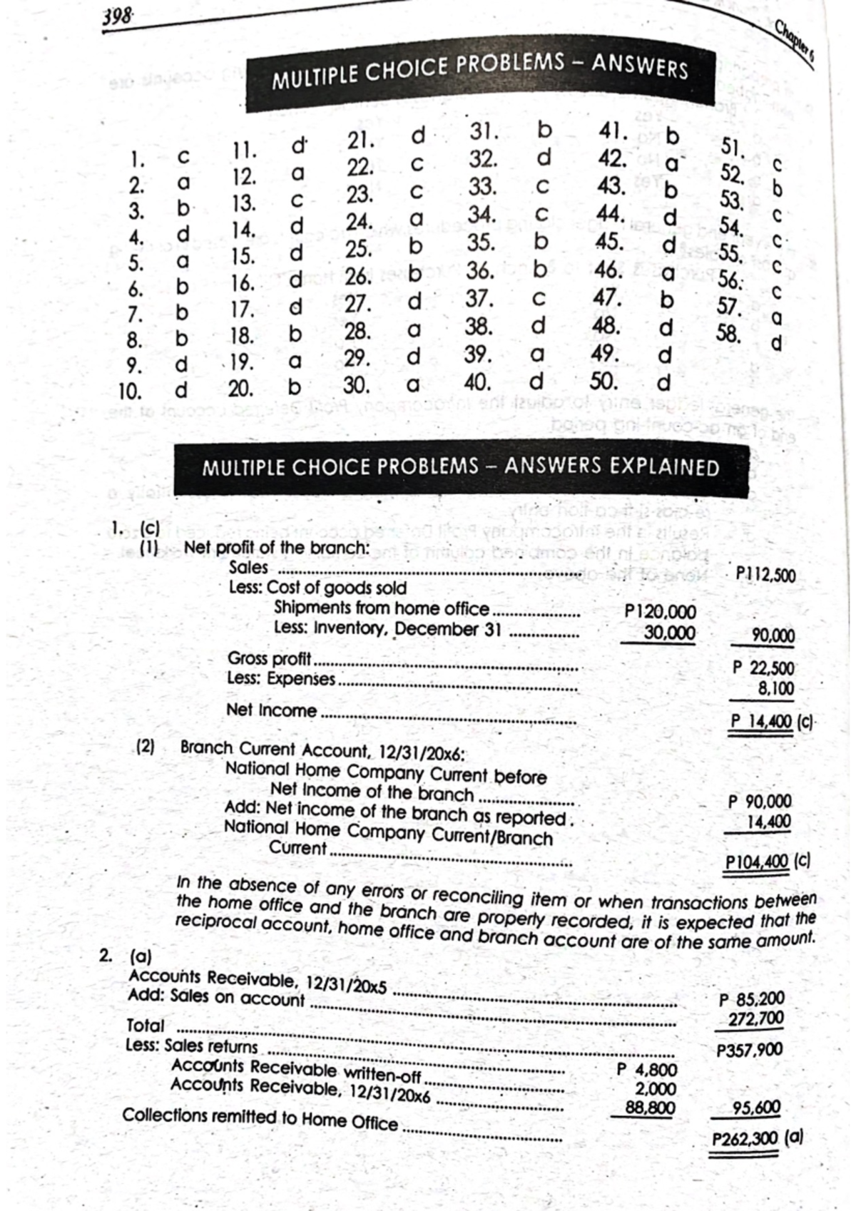 Ch11 Problems Answer Key Accountancy Studocu