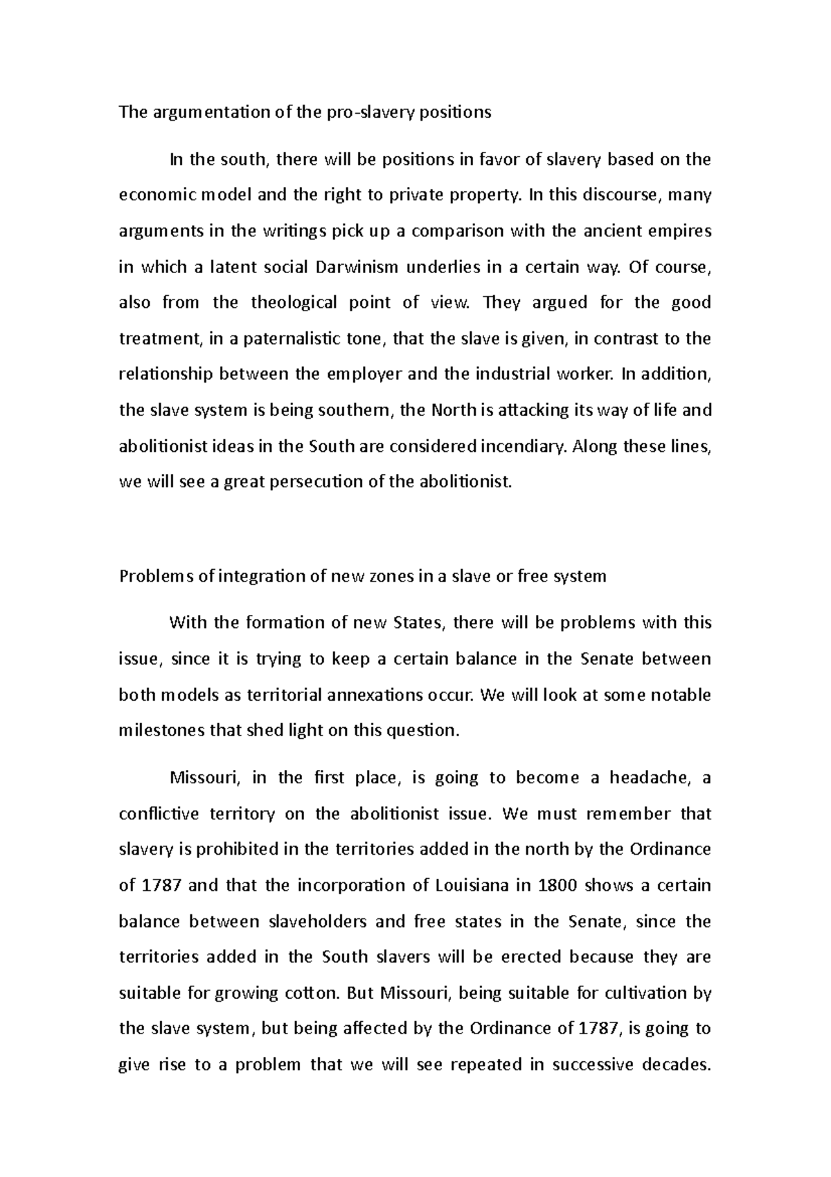 Temmary and lessons 3 History of the United States I - The ...