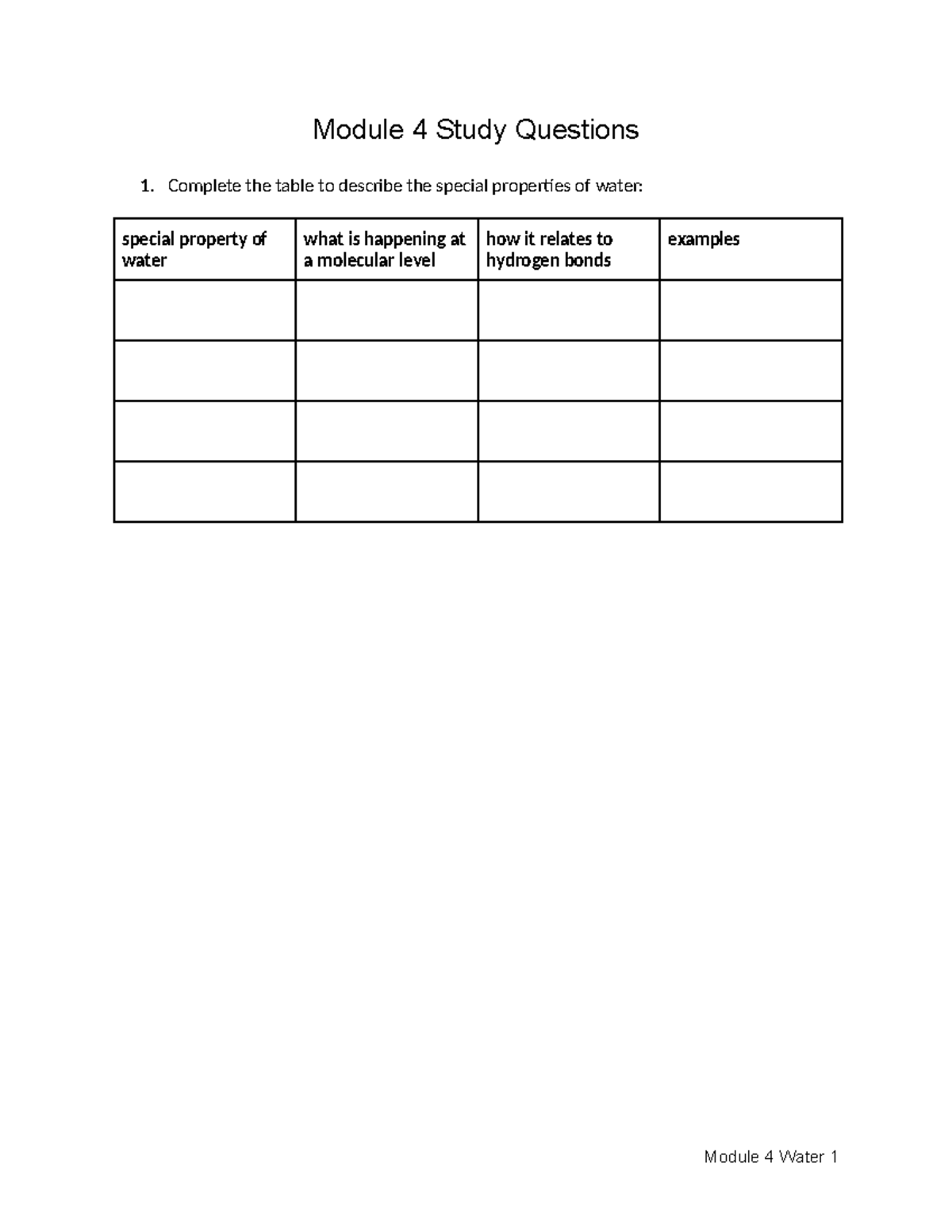Bio-module 4 study questions - C-190 - Module 4 Study Questions 1 ...