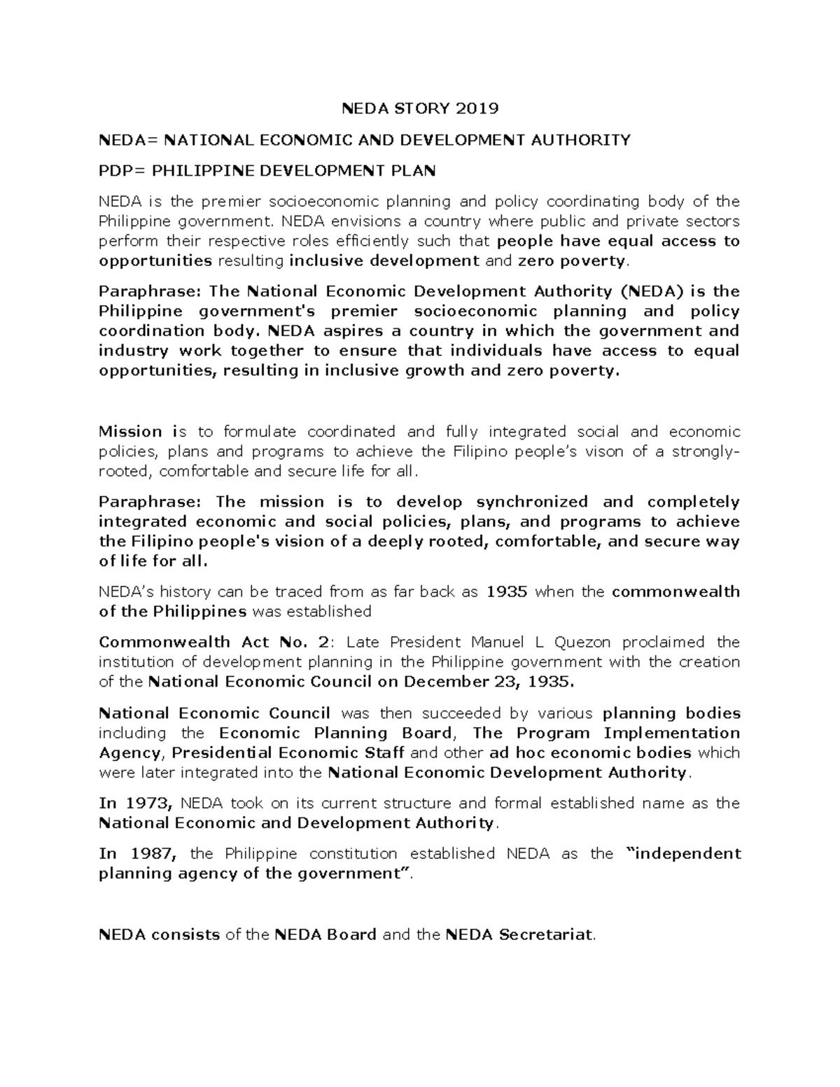 Programs AND Policies Recitation Notes (Auto Recovered) - NEDA STORY ...