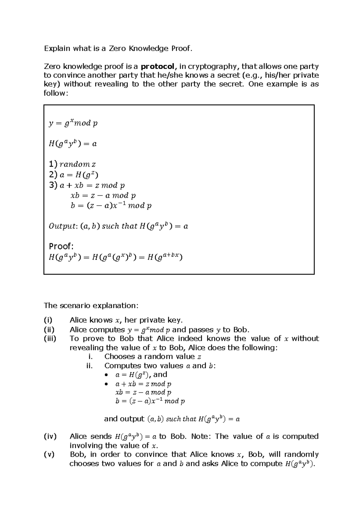 Zero Knowledge Proof - Zero knowledge proof is a protocol, in ...