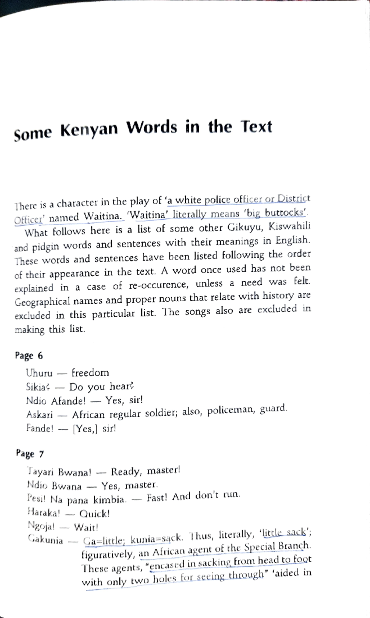 Trial of Dedan Kimathi Translation - Some Kenyan Words in the Text ...