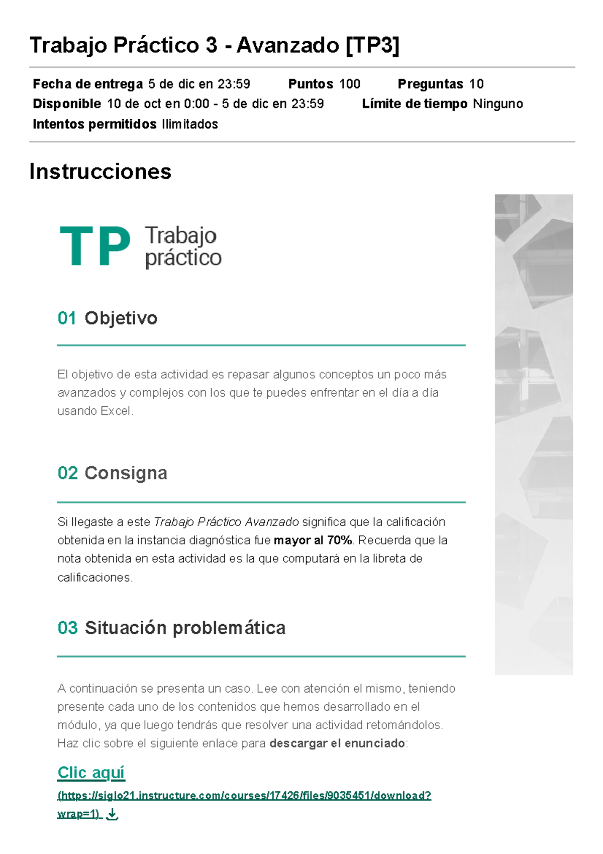 Trabajo Práctico 3 - Avanzado [TP3] Recursos Informaticos 100% - Trabajo Práctico 3 - Avanzado ...