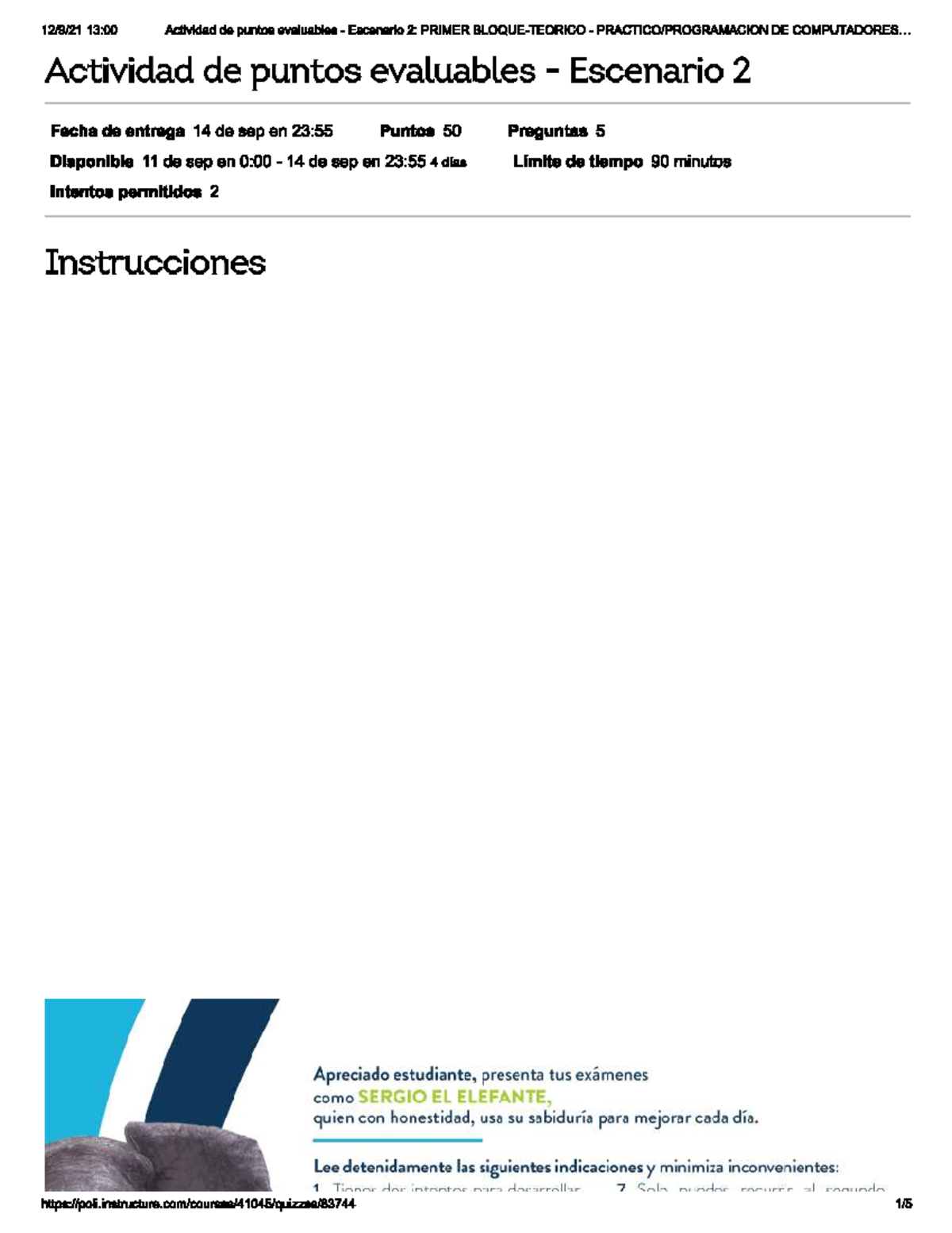 Examen escenario 2 programacion de computadoes - Programación de Computadores - Studocu