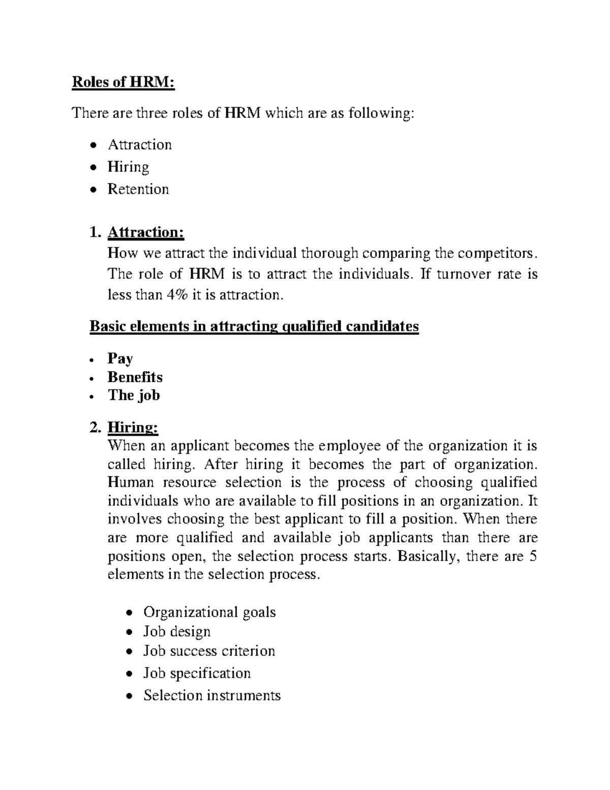 407097219 Roles of HRM - role of HRM - Roles of HRM: There are three ...