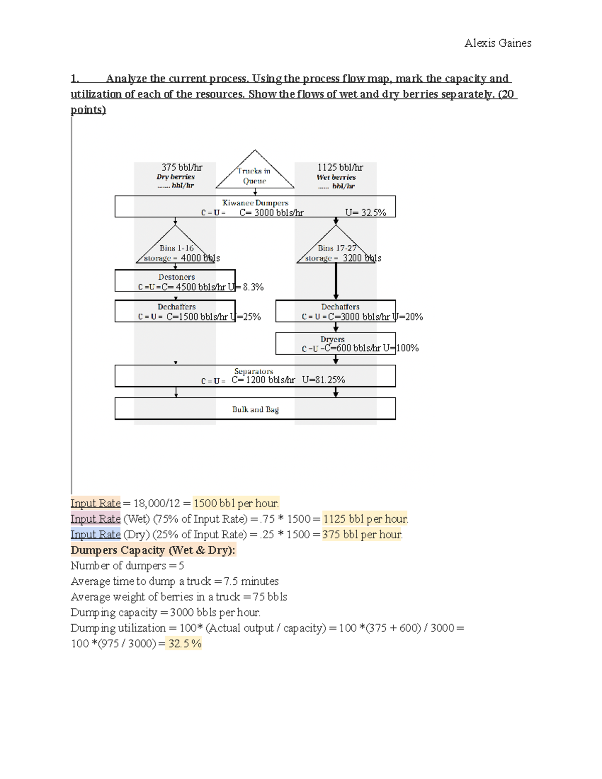 NCC Case 1-2 - Operations Management (MGT 314) - Analyze the current ...
