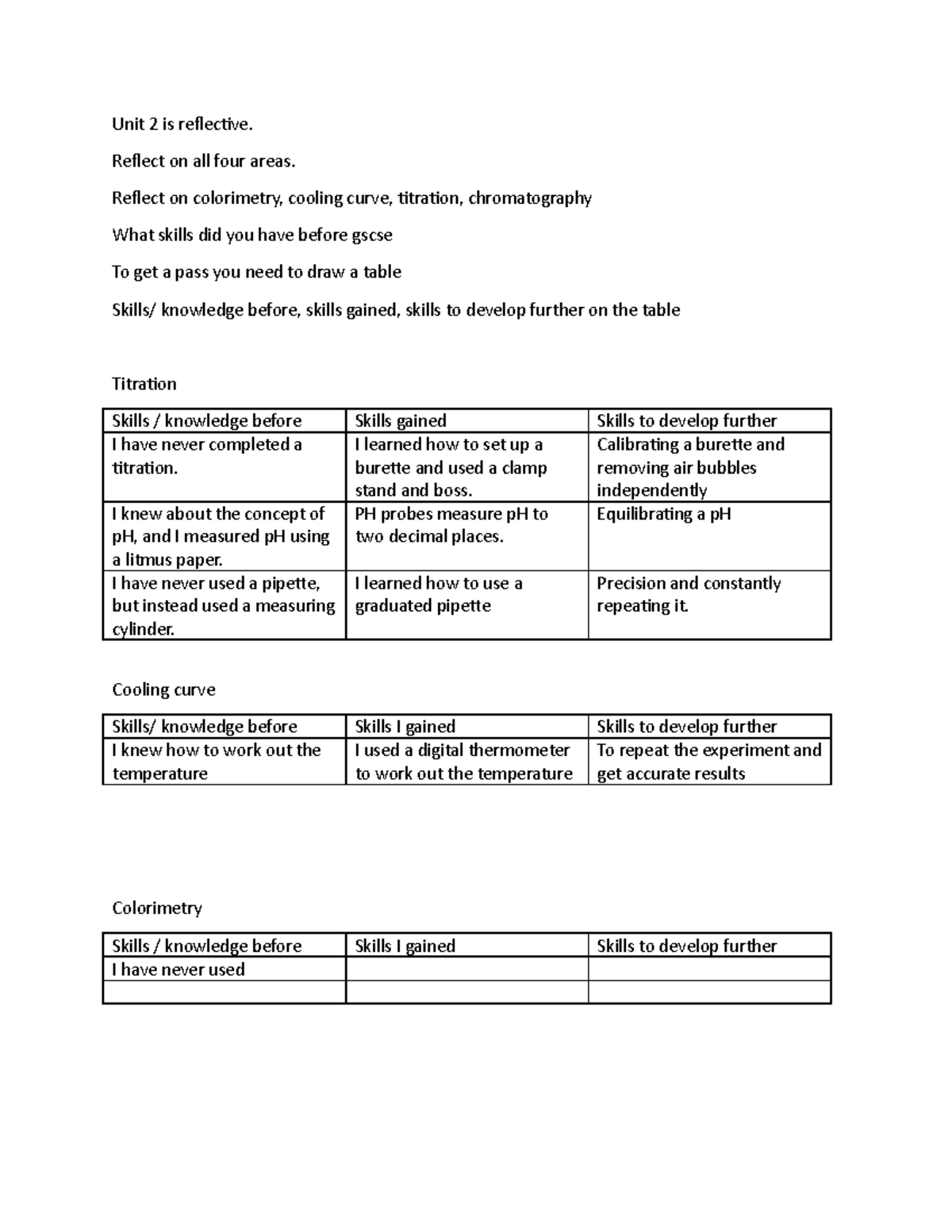 Learning aim D unit 2 - could not find the course this is a applied ...