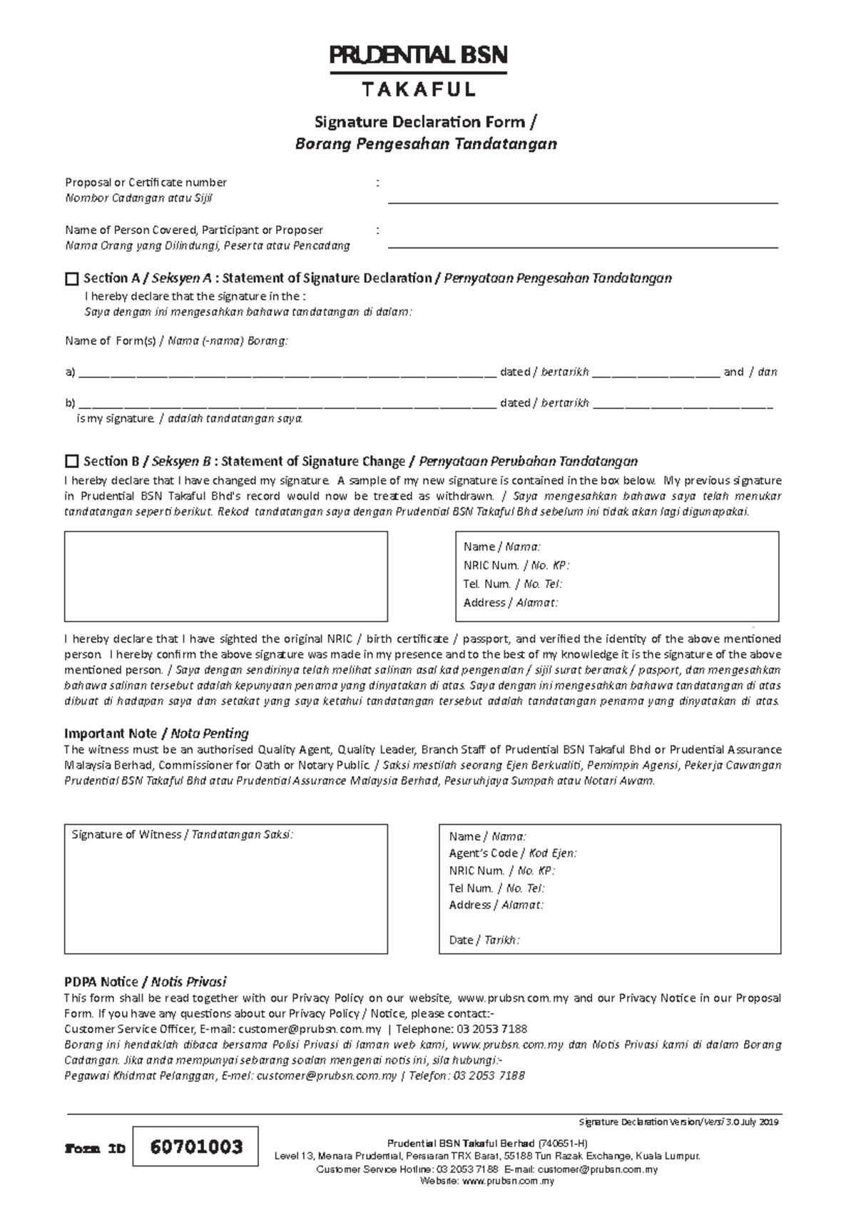Declaration SIGN - SIGN SAHKAN SIGN - Signature DeclaraƟon Version ...