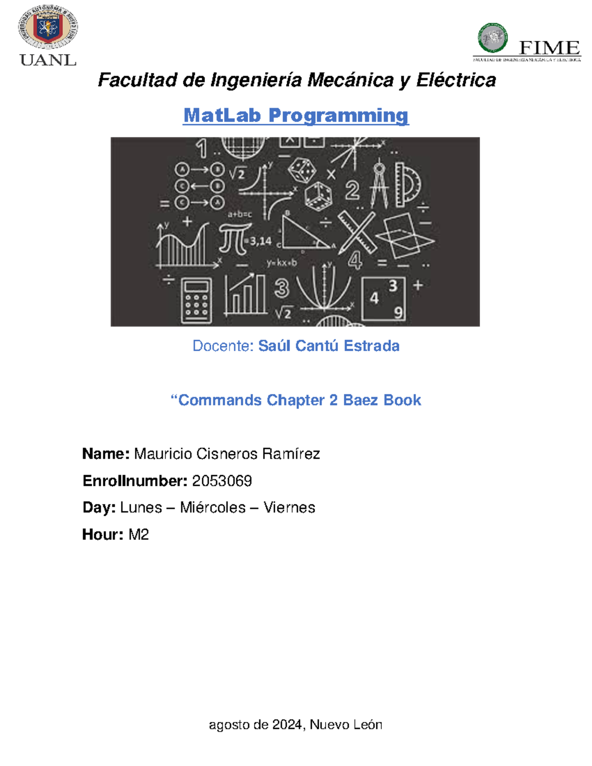 Matlab - grafica - Facultad de Ingeniería Mecánica y Eléctrica MatLab ...