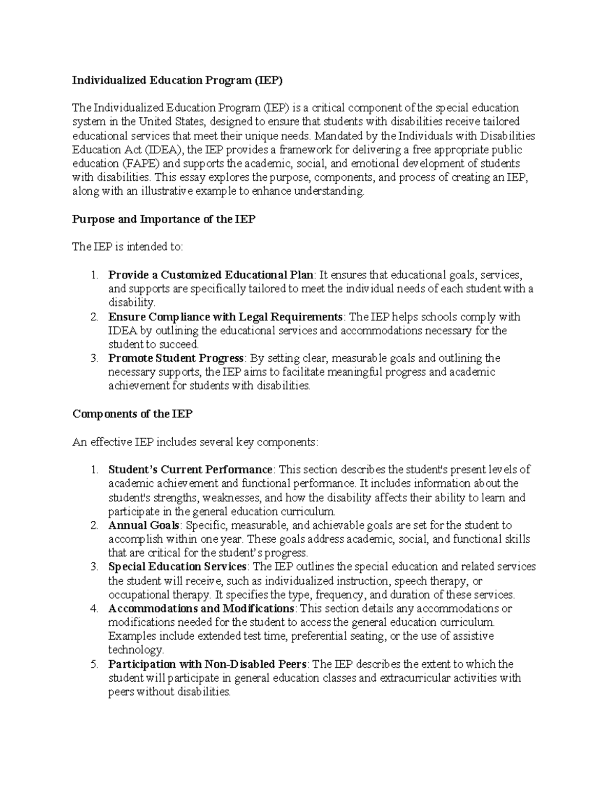 IEP,13 Disability Categories - Individualized Education Program (IEP ...