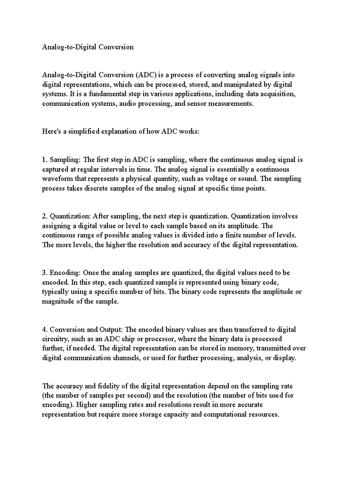 .Analog-to-Digital Conversion - Analog-to-Digital Conversion Analog-to ...