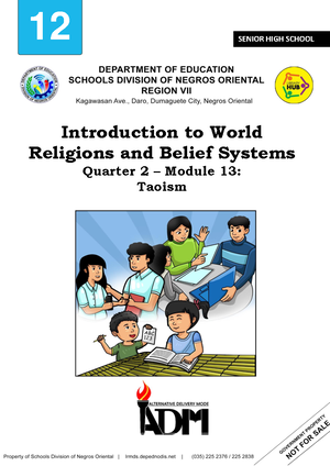 LP NOV - LESSON PLAN IN WORLD RELIGION - SENIOR HIGH SCHOOL DEPARTMENT ...