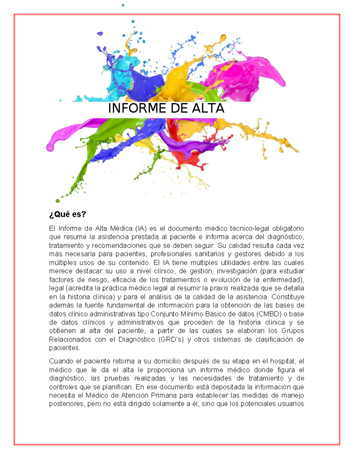 Informe de Alta y Baja Lineamientos - ¿Qué es? El Informe de Alta ...
