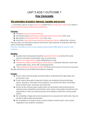 VCE Legal Studies A4 Posters & Flowcharts Units 3&4 - Studocu