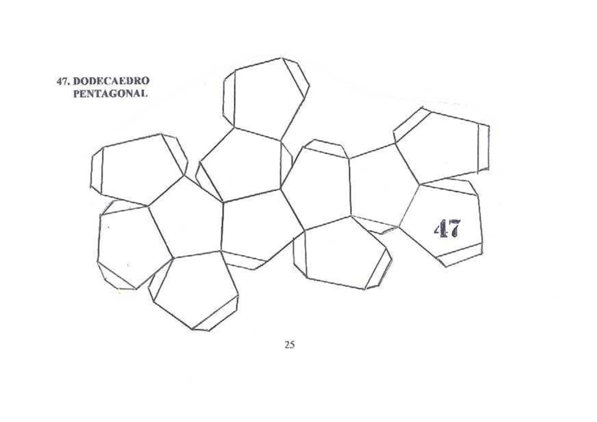 Formas cristalinas practica 01 - 47. DODECAEDRO PENTAGONAL 17 25 47 ...