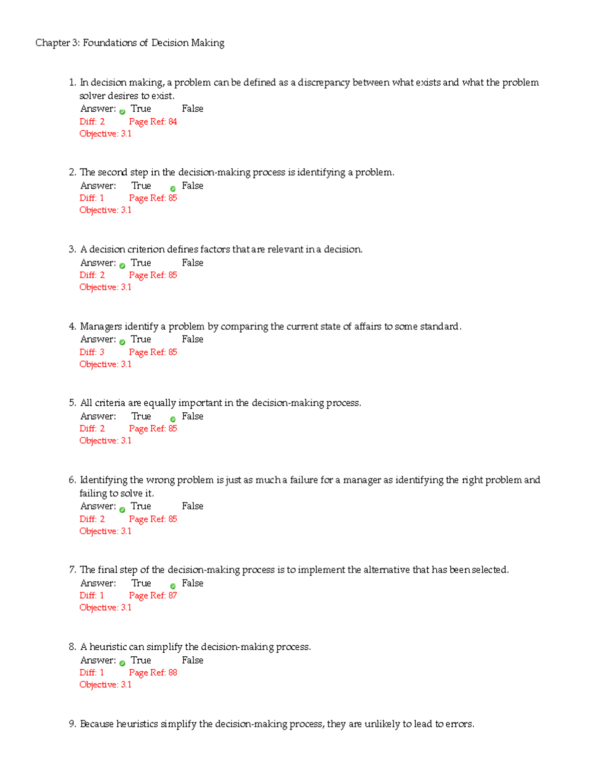 Chapter 3 - Intro to Management - Chapter 3: Foundations of Decision ...