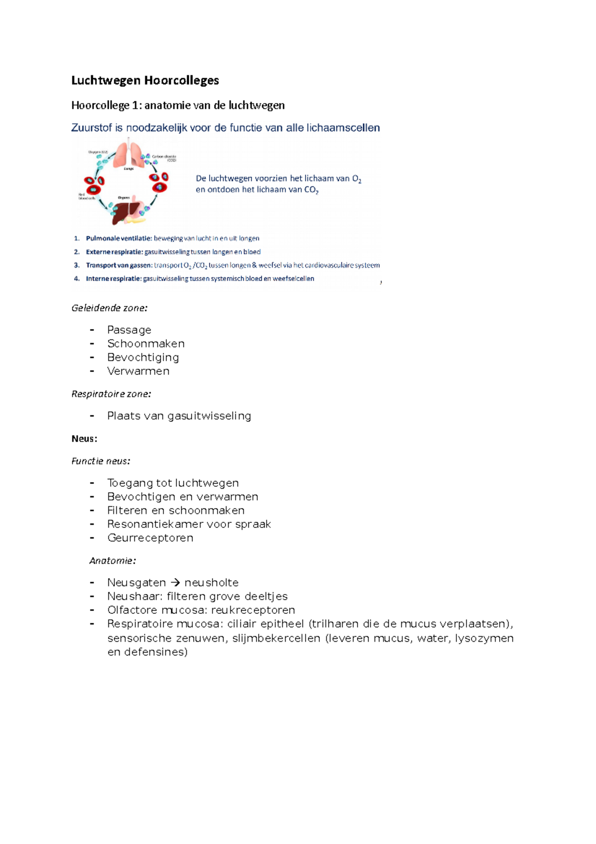 Luchtwegen Hoorcolleges - Luchtwegen Hoorcolleges Hoorcollege 1 ...