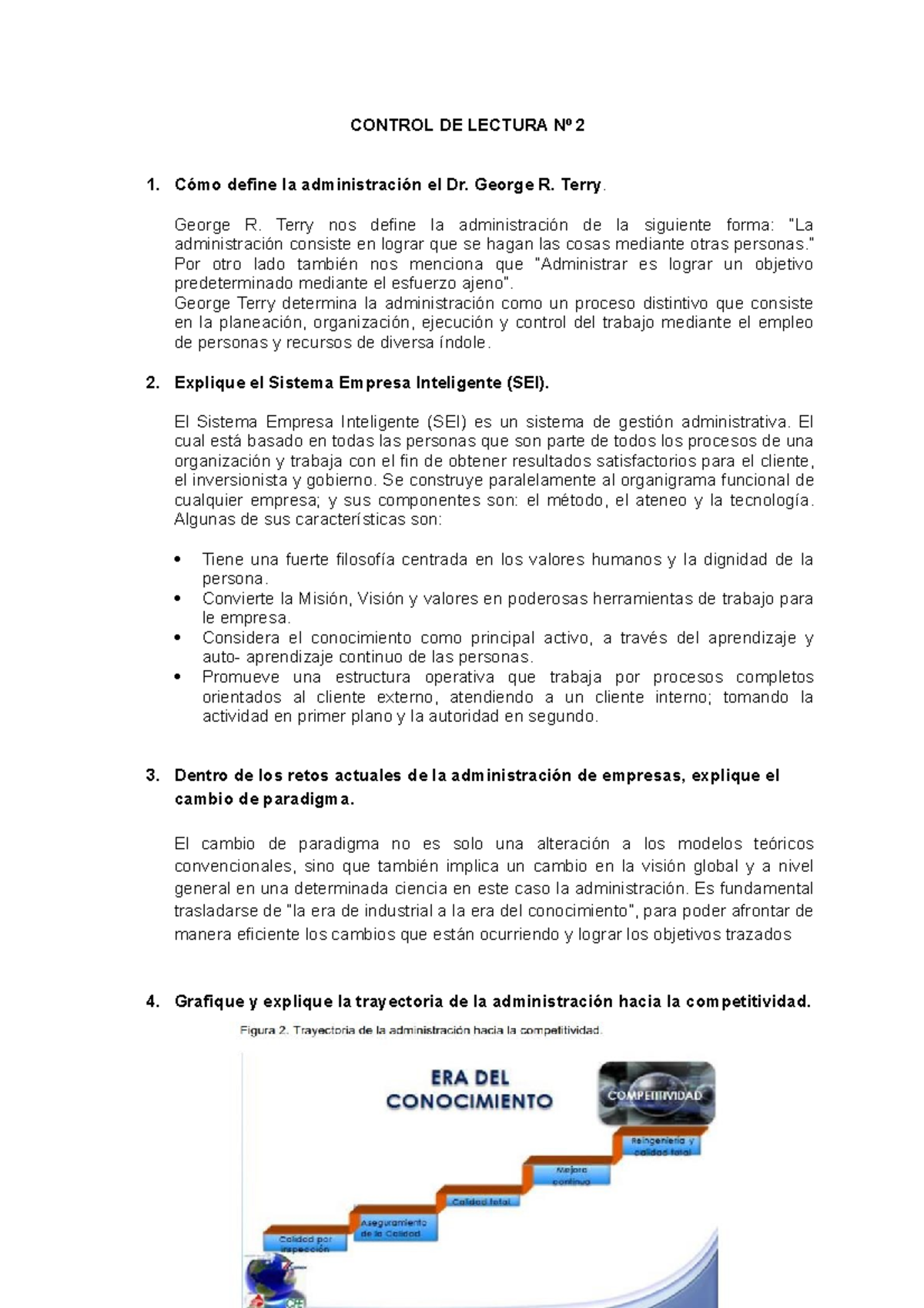 Control DE Lectura Nº 2 - Practica calificada - CONTROL DE LECTURA Nº 2 ...