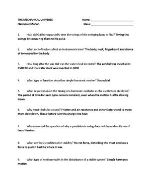 Lab 8 Torque merged - Lab 8 - PRELAB 1. Normal force up Weight down 2 ...