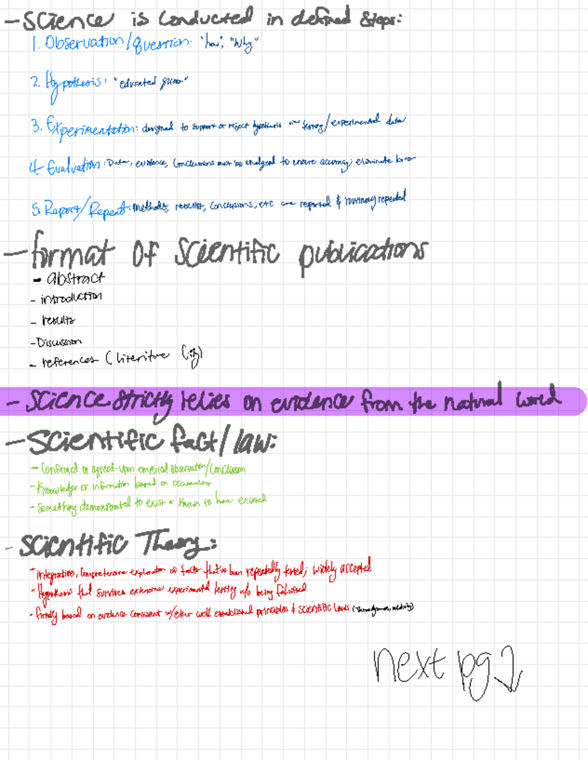General Biology introduction - Science is conducted in defined steps: I ...