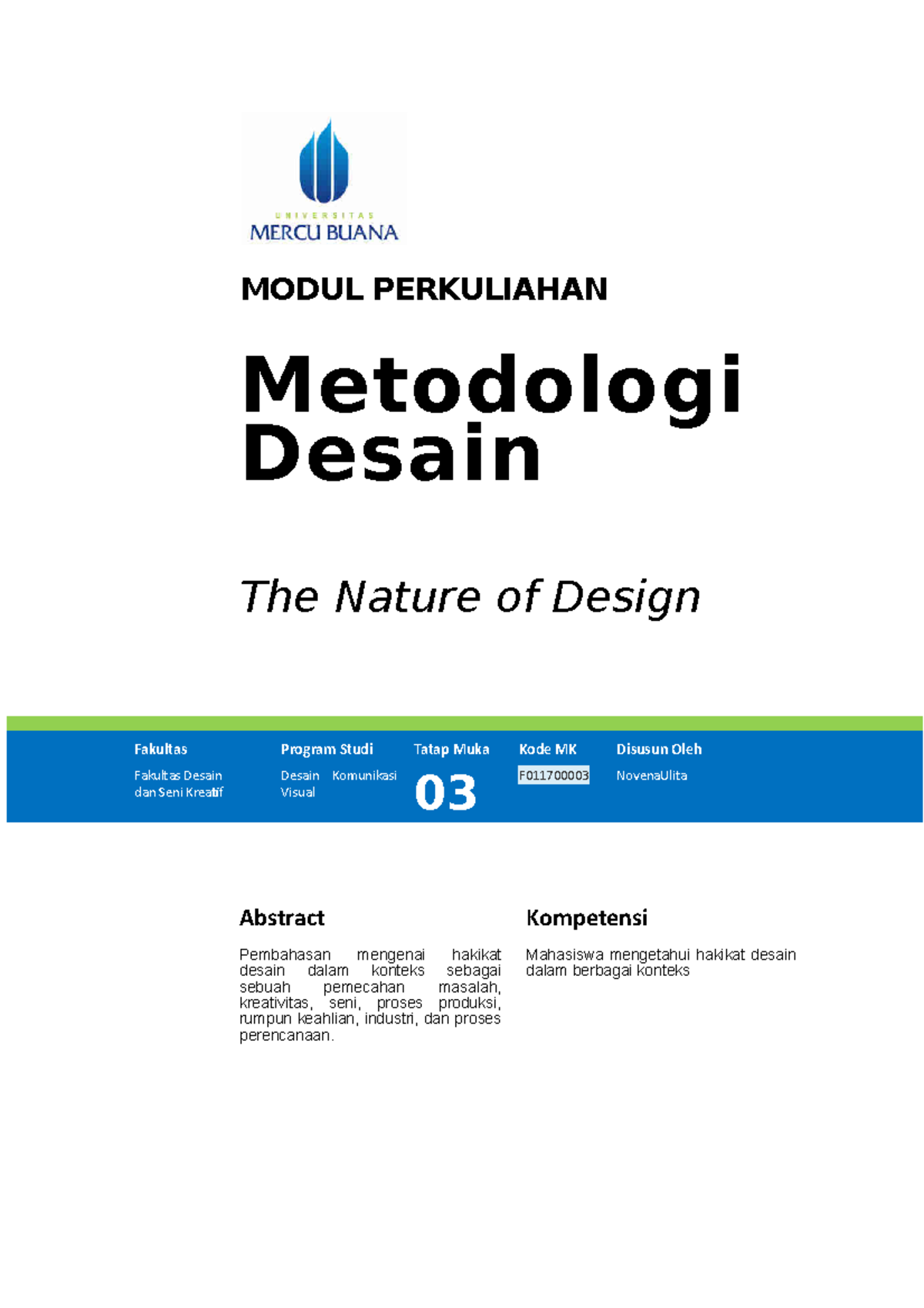 Modul Metodologi Desain [TM03] The nature of design - MODUL PERKULIAHAN ...