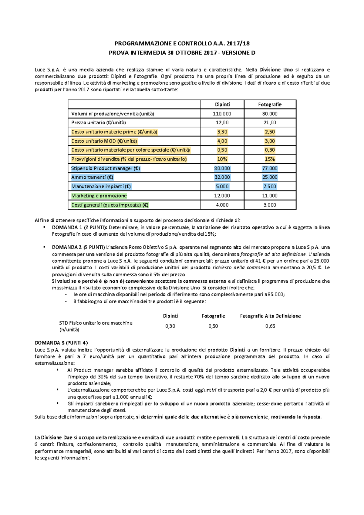 Esempio/prova d'esame 2018, domande - Warning: TT: undefined function: 32 PROGRAMMAZIONE E ...