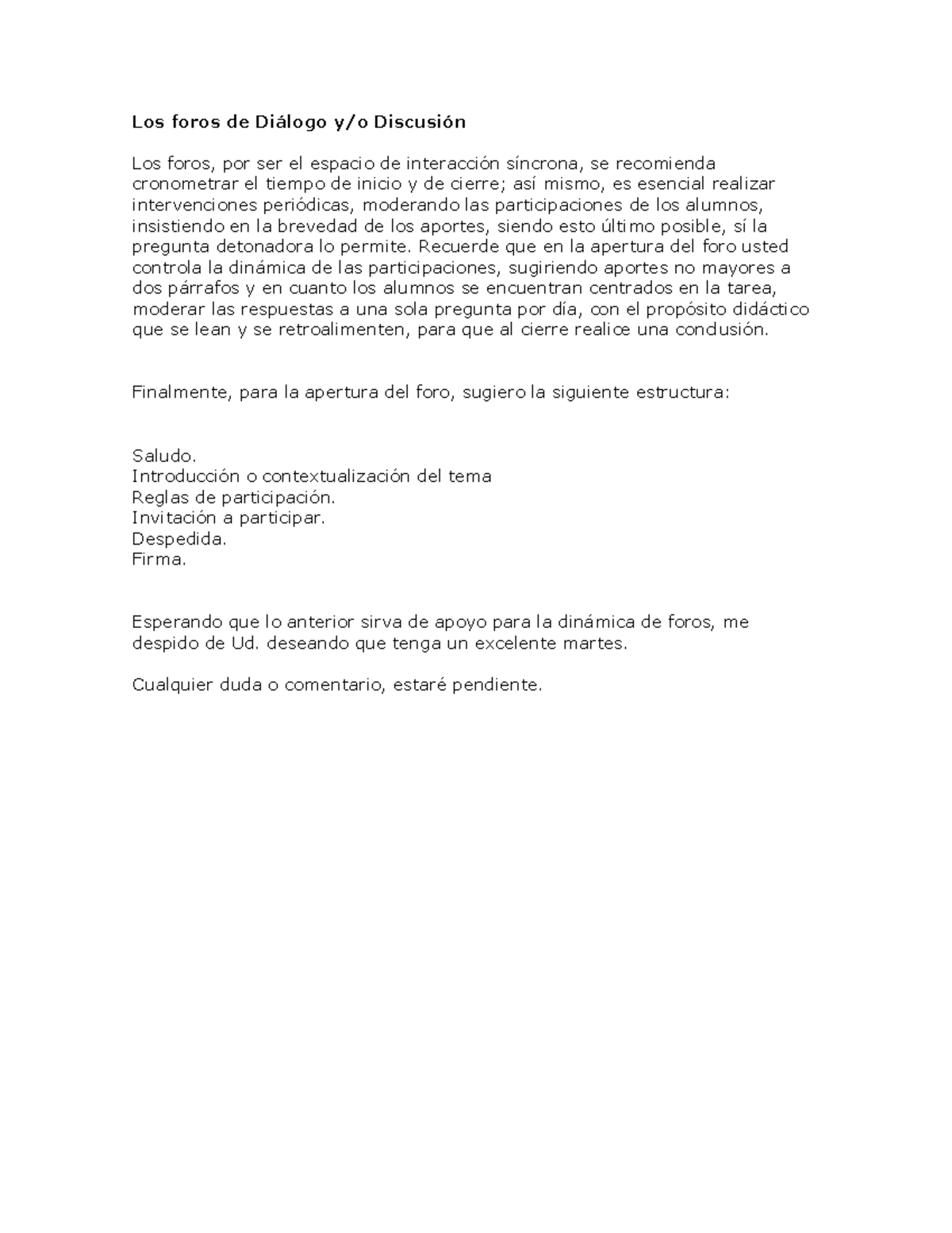 Manejo de foros - Como moderar y calificar un foro - Los foros de ...