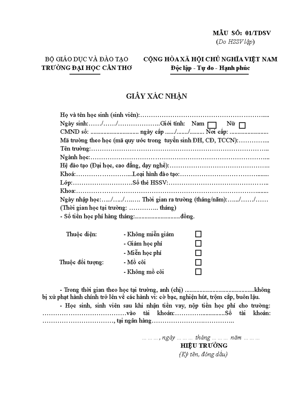 01 Giay Xac Nhan Vay Von TDSV M U S 01 TDSV Do HSSV L p B 01-giay-xac-nhan-vay-von-tdsv-m-u-s-01-tdsv-do-hssv-l-p-b