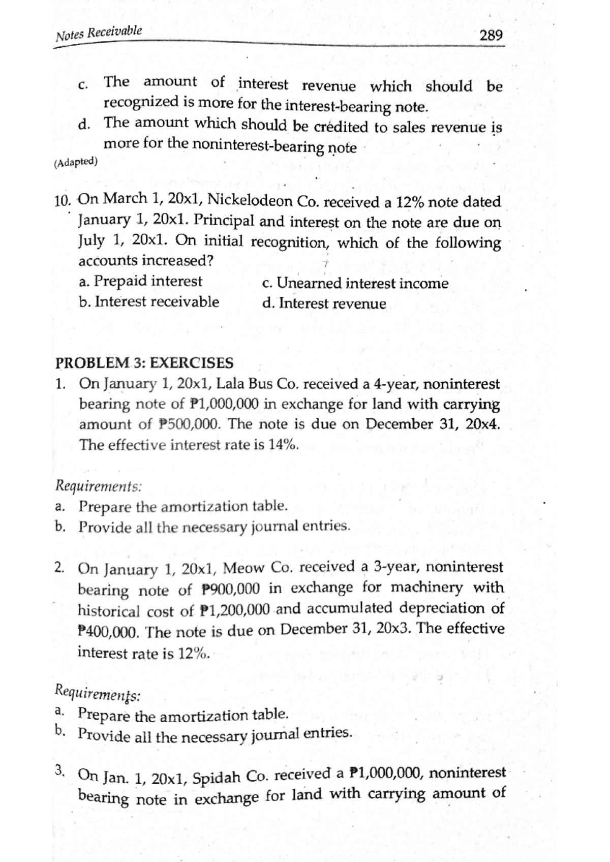 Notes Receivable problem 3 4 - BS in Accountancy - Studocu