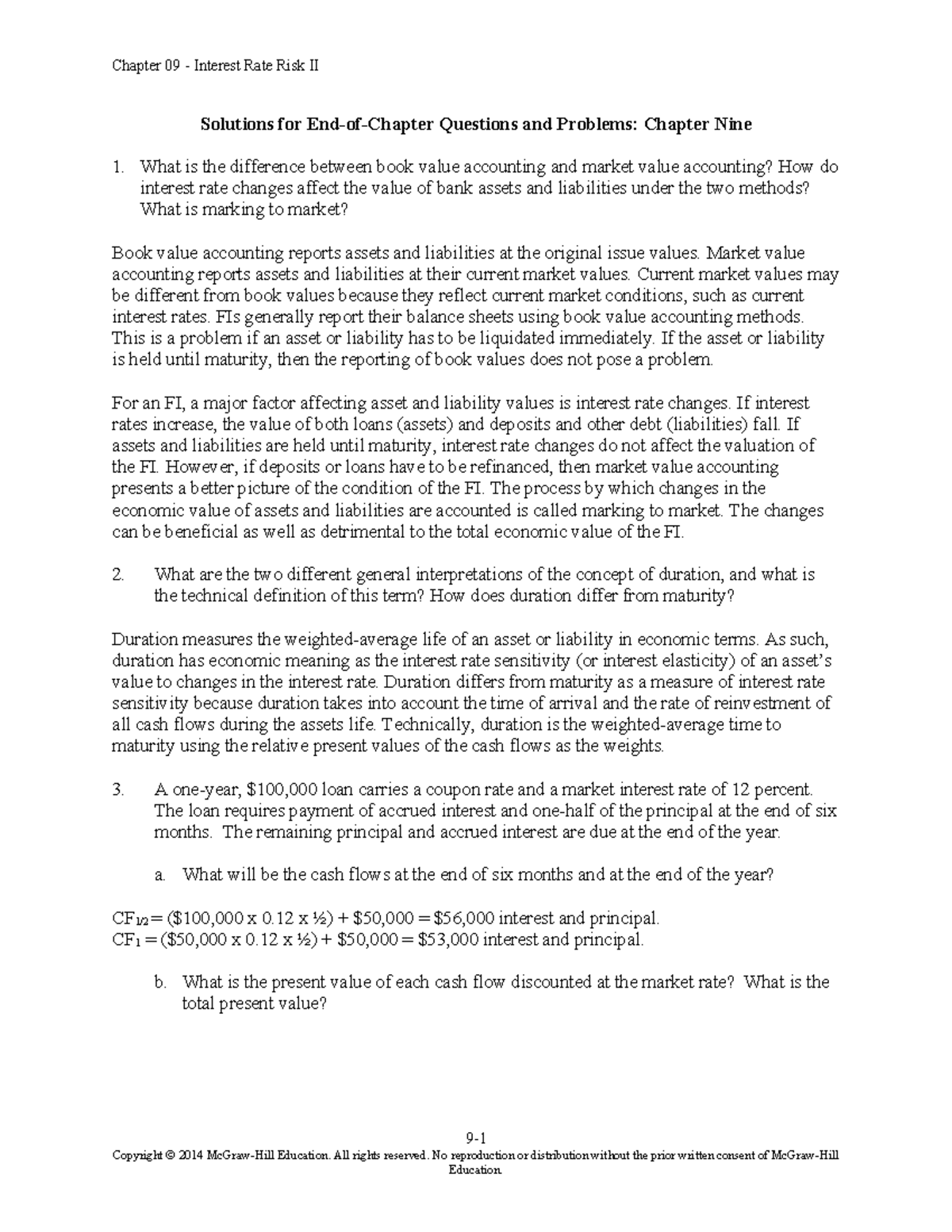 SC EOC009 - summary - Solutions for End-of-Chapter Questions and ...