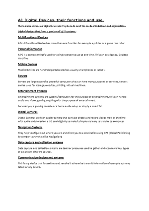 A1 Digital Devices - CW - work - A1 Digital Devices, their functions ...