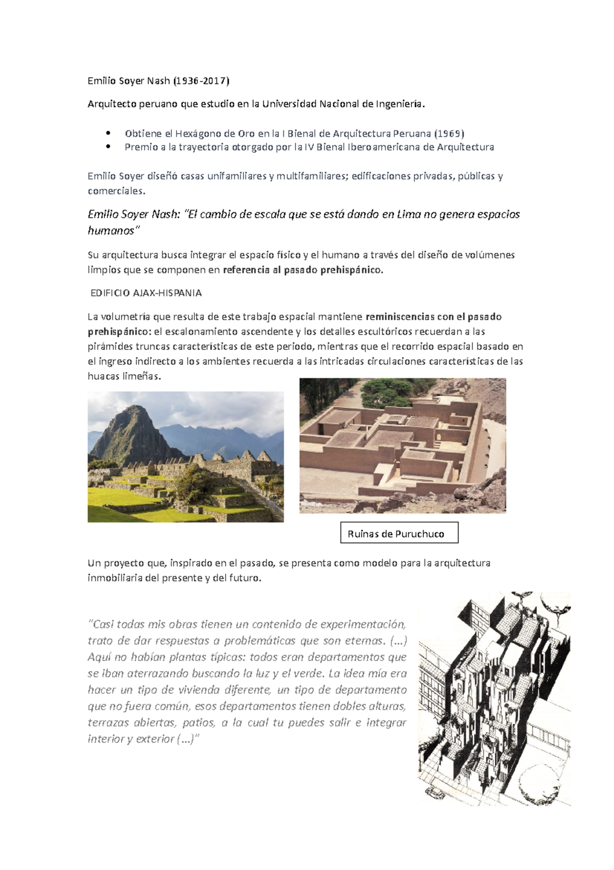 Emilio Soyer Nash - Historia - Emilio Soyer Nash (1936-2017) Arquitecto ...